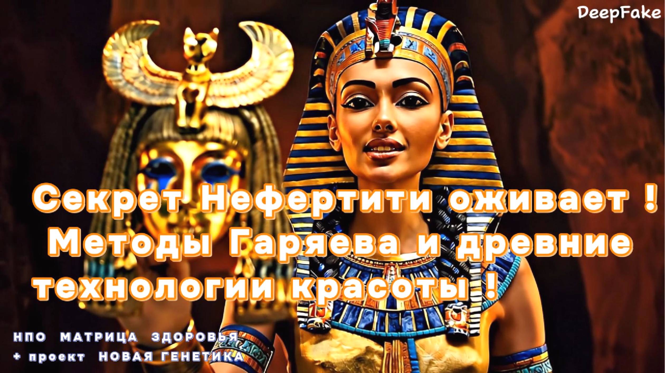 Секрет Нефертити оживает ! Методы Гаряева и древние технологии красоты !