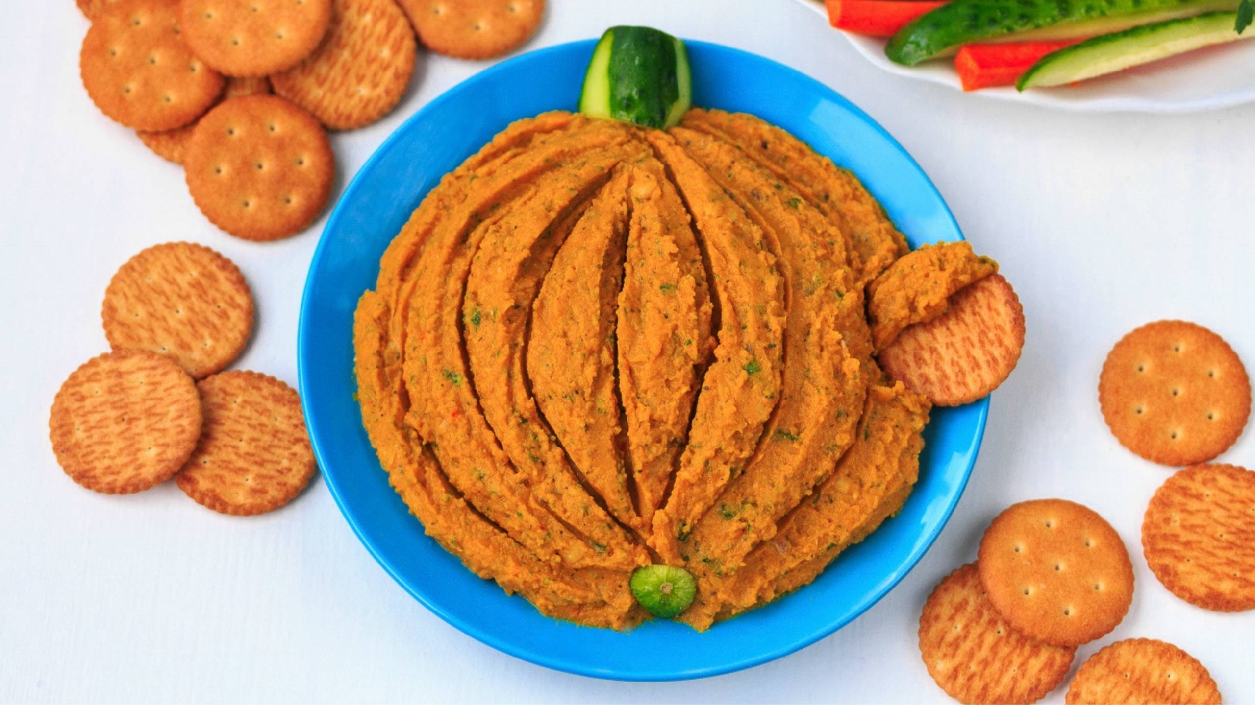 Тыква + нут + чеснок = идеальный хумус! Постная, кремовая закуска за 10 минут