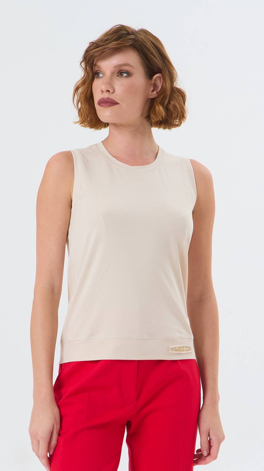 Топ под пиджак женский LO бежевый Артикул: 1425200107