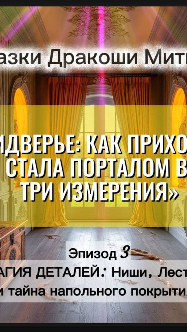 СКАЗКИ ДРАКОШИ МИТЮШИ САГА 9: «ТРИДВЕРЬЕ: .." ЭПИЗОД 3: «МАГИЯ ДЕТАЛЕЙ: НИШИ..."