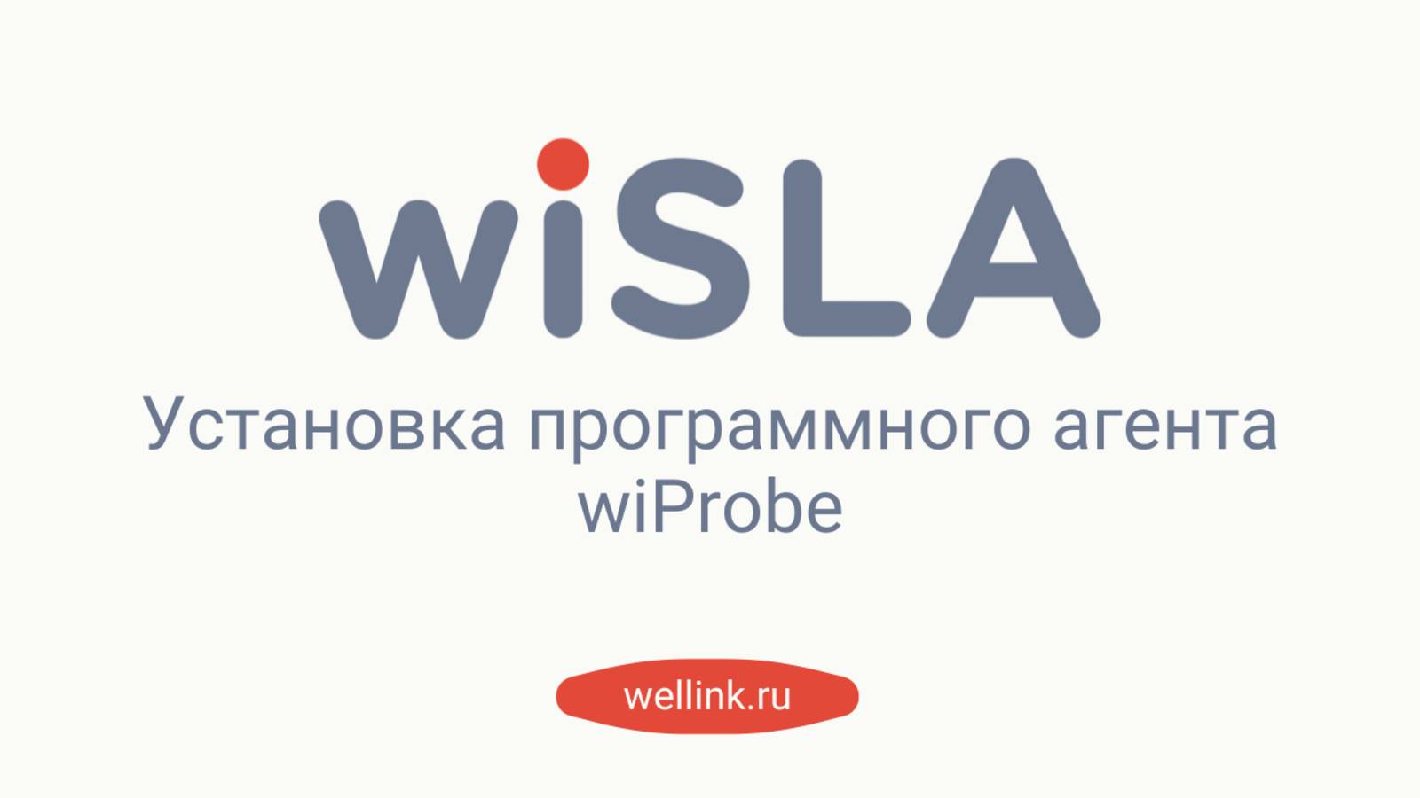 Установка программного агента wiProbe