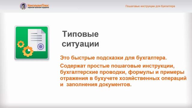 Консультант Плюс: Пошаговые инструкции для бухгалтера