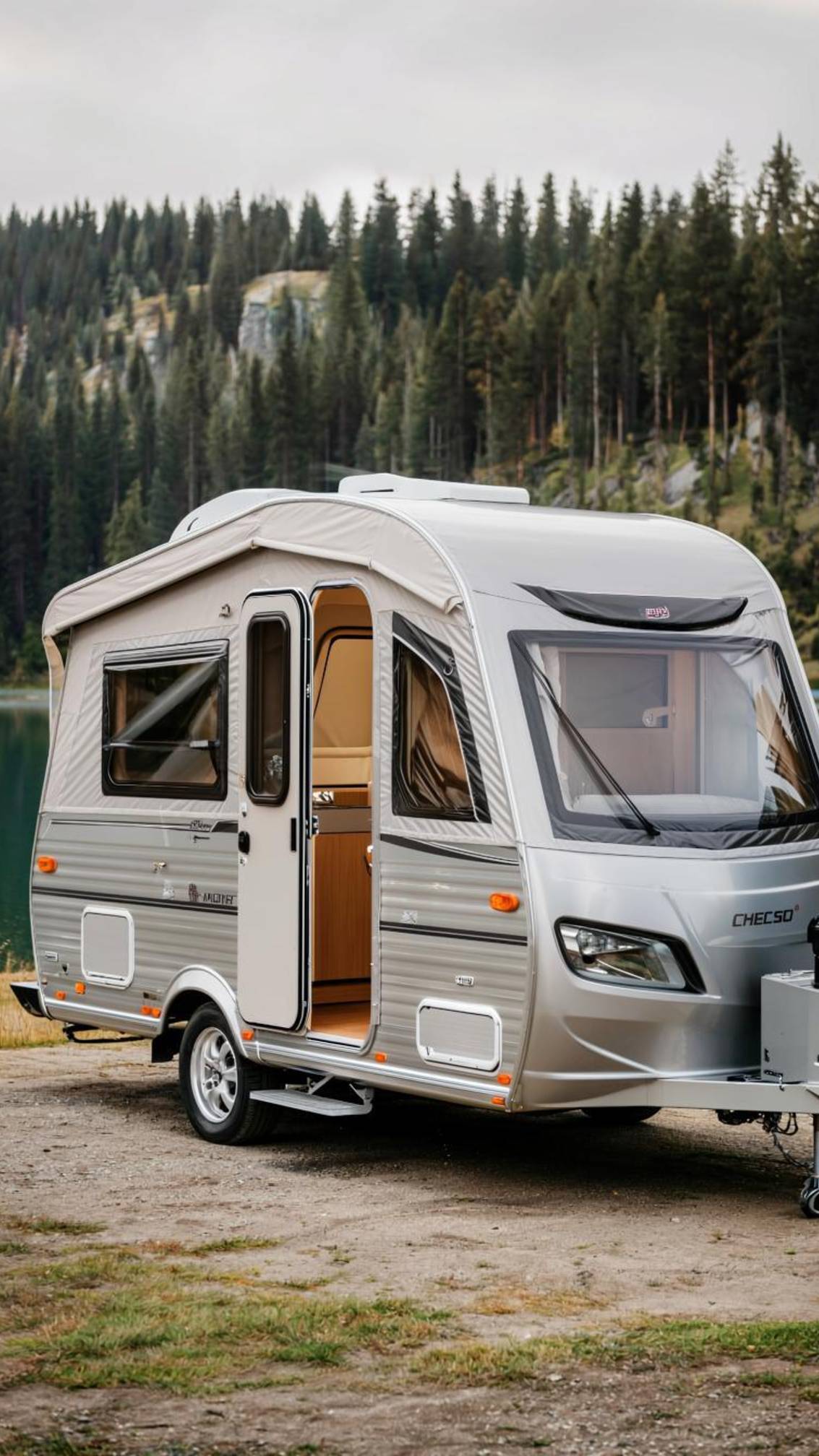 Прицеп легковой телега02, установка тента