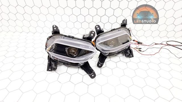 Hyundai Santa Fe светодиодные противотуманные фары