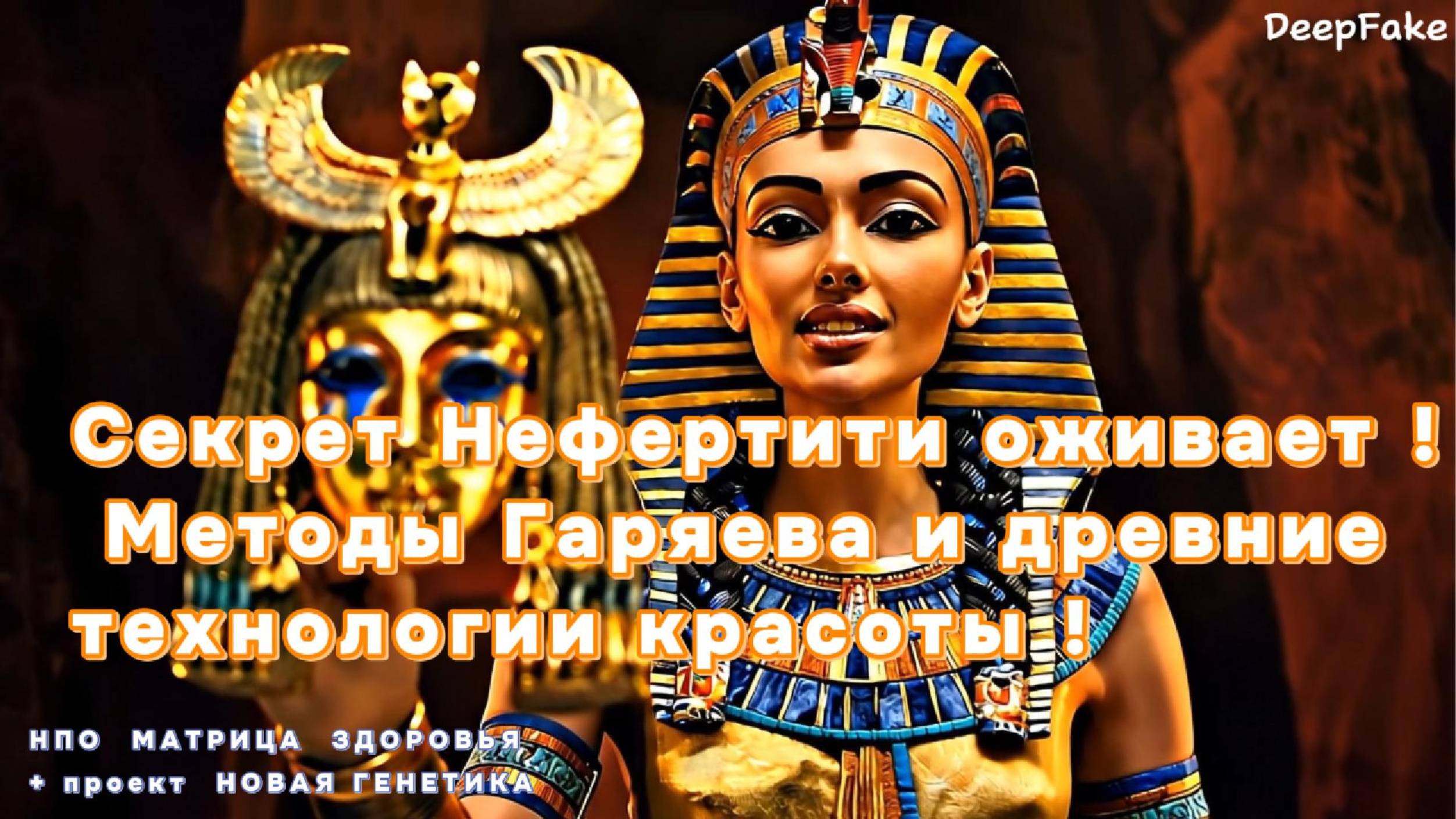 Секрет Нефертити оживает ! Методы Гаряева и древние технологии красоты !