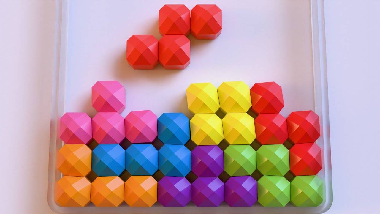 ЯРКИЙ РАЗНОЦВЕТНЫЙ МУЗЫКАЛЬНЫЙ ТЕТРИС ВИДЕО ДЛЯ ДЕТЕЙ ДЕТСКИЙ КАНАЛ ИГРАЛКИ-ЗАЛИПАЛКИ