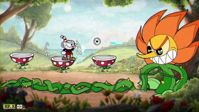 Cuphead | Босс - Кэгни Гвоздика | Высокая сложность | Оценка "S"