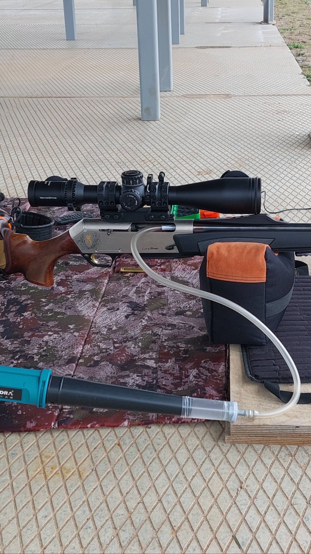 Студим ствол воздуходувкой