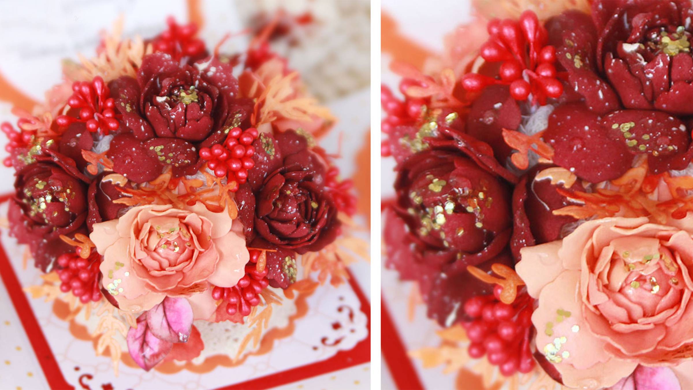 Как я делаю шикарный осенний букетик из фоамирана и бумаги. Цветочная композиция своими руками. DIY