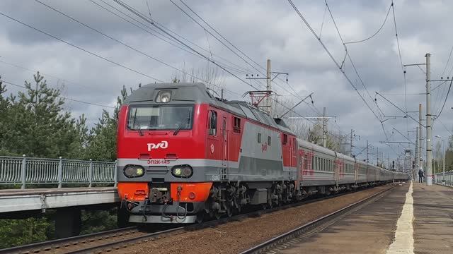 Электровоз ЭП2К-145, ст. Павлово-на-Неве