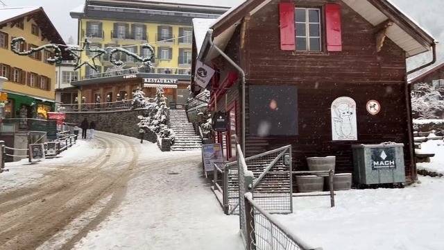 Снежная прогулка по сельской местности Швейцарии - самые красивые швейцарские деревни