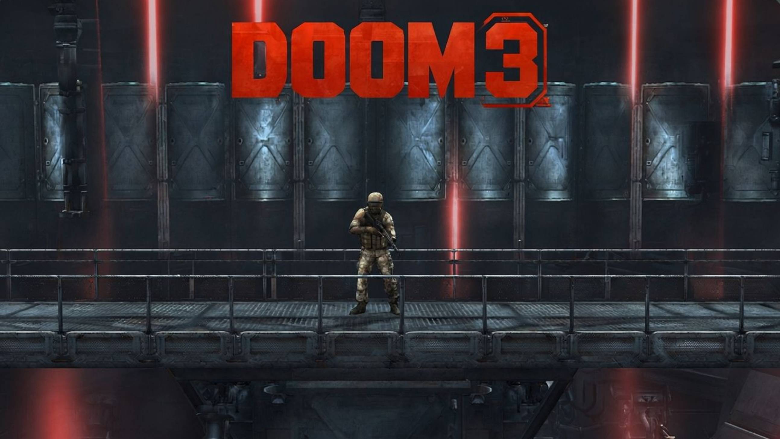 Doom 3 №5 Режим "Игросериал" 60к/с - Встреча с отрядом браво.