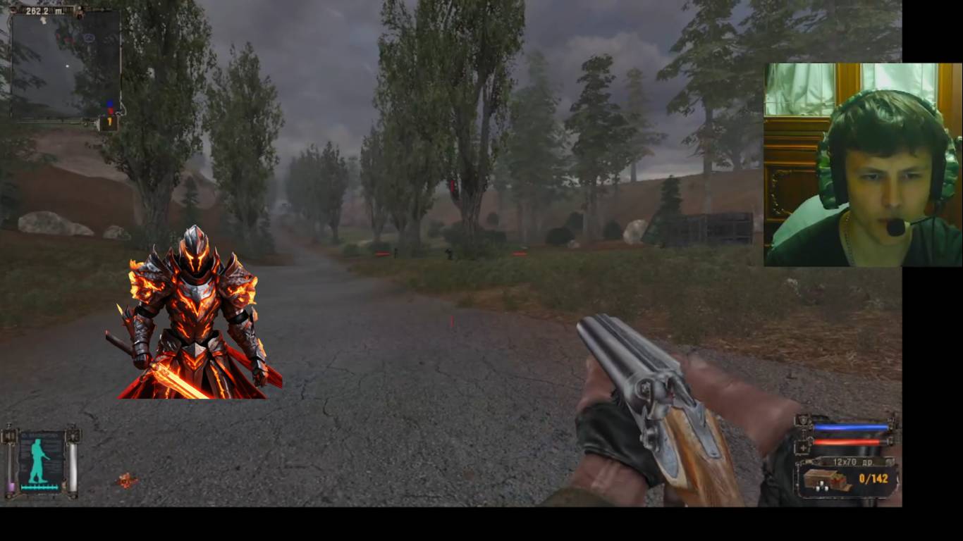 тёмный рыцарь продолжил поиски тайников и изучения. карты в S.T.A.L.K.E.R. ТЕНЬ ЧЕРНОБЫЛЬ. 6 серия.