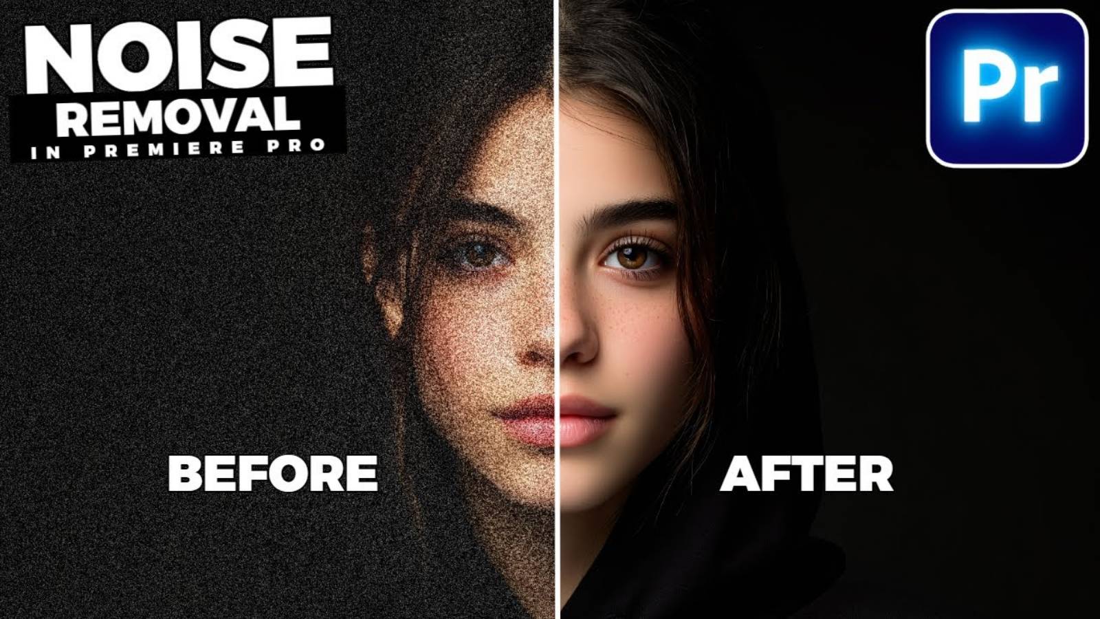 Как убрать зернистость видео в Premiere Pro