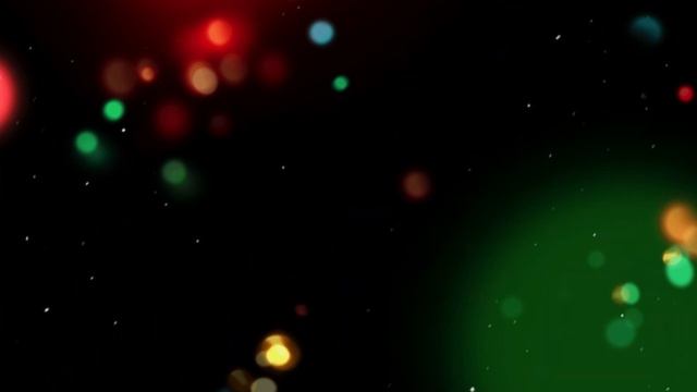 Футаж Огни на чёрном фоне