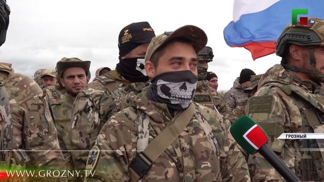 Из Грозного в зону проведения СВО отправилась очередная группа добровольцев