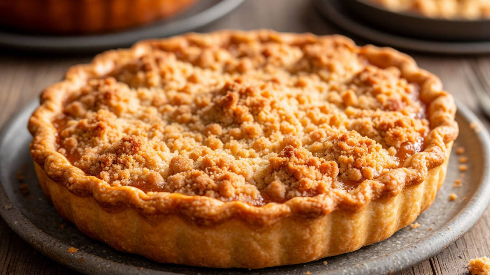 Нежный, сладкий пирог с рассыпчатой крошкой и ароматом ванили, который получится у всех!