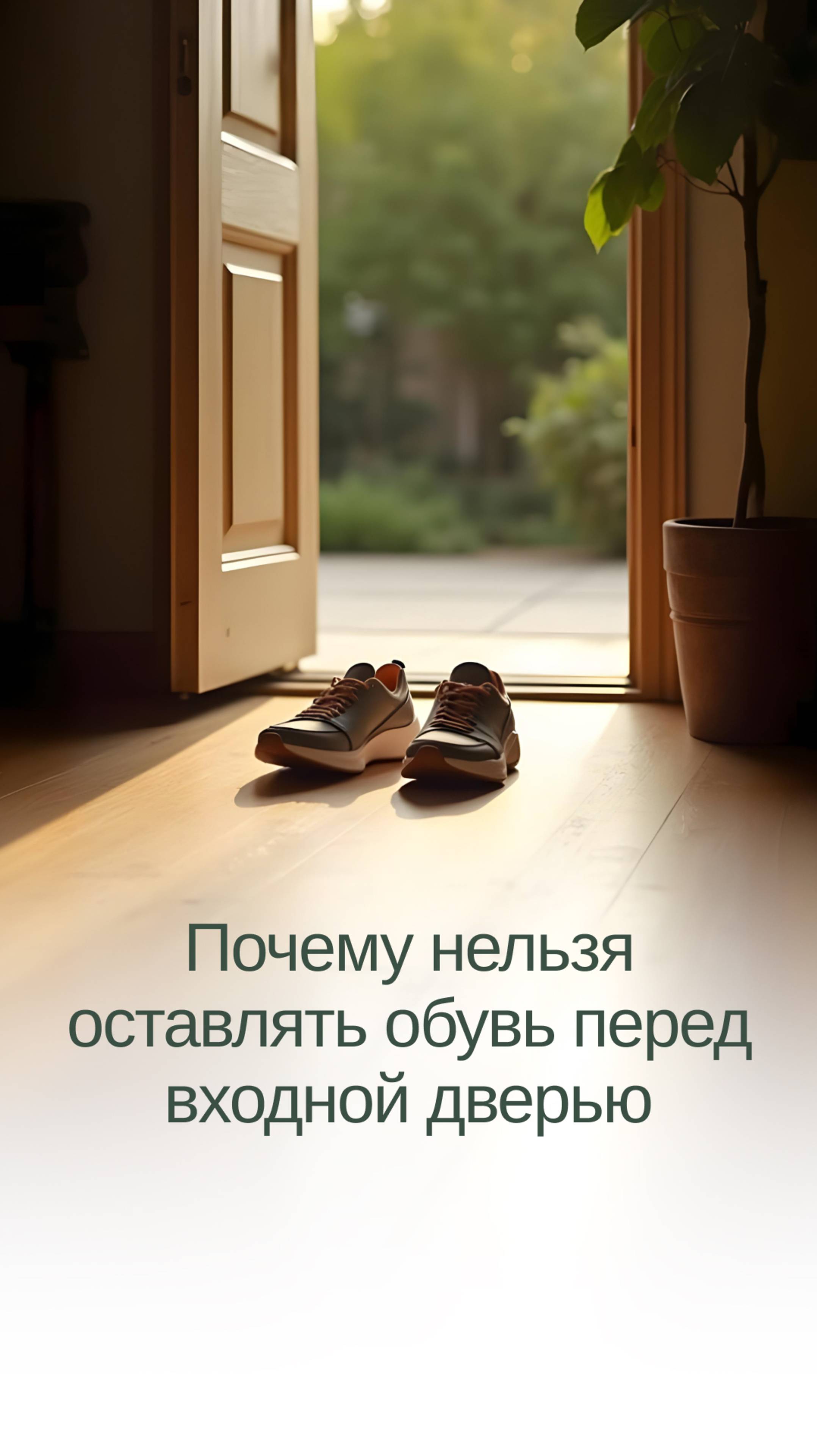 Почему нельзя оставлять обувь перед входной дверью