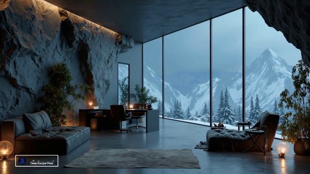 Deep Focus Music for Study & Work ｜ Chillout Productivity ｜ Winter Mountain Cave Ambience