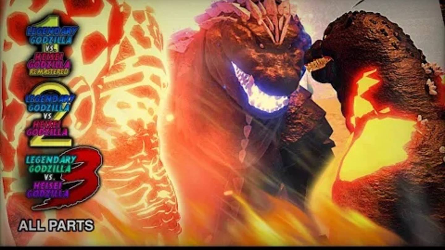 Legendary Godzilla Vs. Heisei Godzilla, Full Trilogy, Cinematic Ku Movie, Kaiju Universe ColWilBald