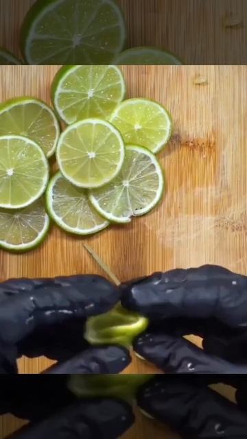 Украшение бокала цитрусовыми. 7