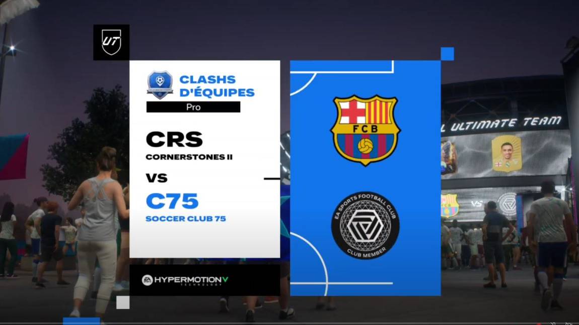 Clash Equipe • Cornerstones II 🆚 Soccer Club 75