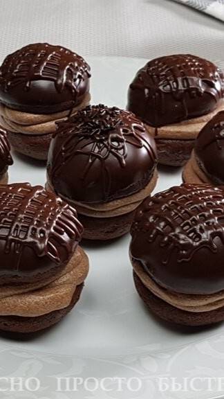 Рецепт Шоколадных пирожных ВУПИ ПАЙ | Вкусно Просто Быстро | #shorts #пирожные #рецепты #кулинария