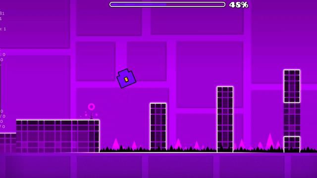 прохождение 1 уровня в геометри Даш