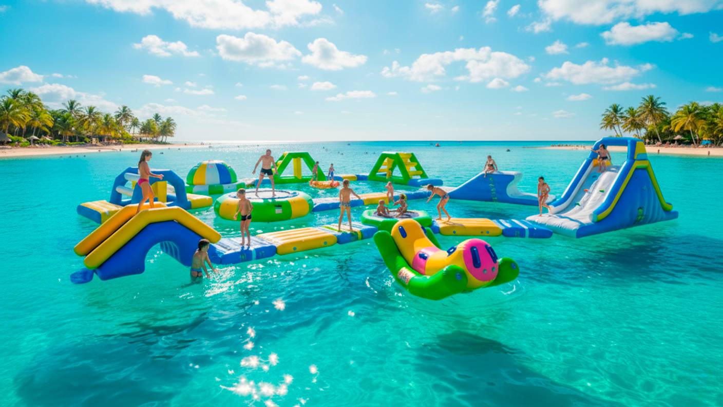 Элементы водных аквапарков | БатутМастер