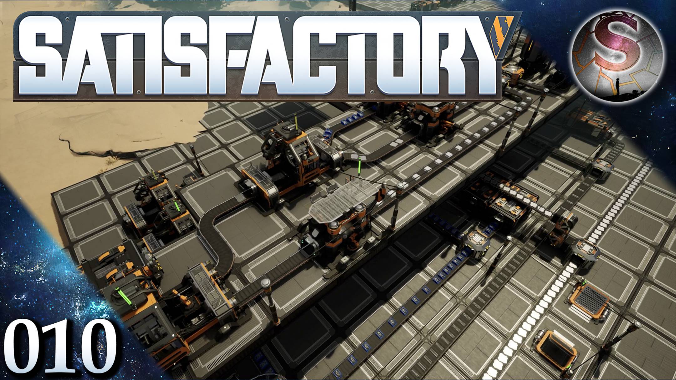 Satisfactory - 010 - Исследования, спуск на парашюте и модульный каркас