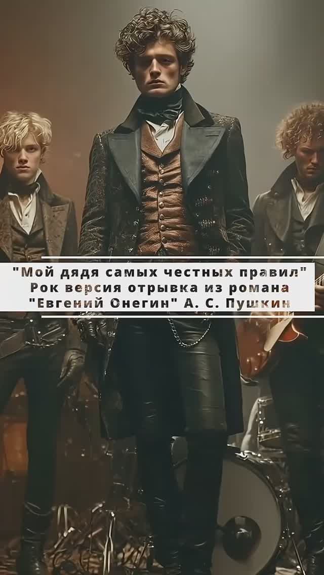 А.С. Пушкин — Мой дядя самых честных правил... (отрывок из романа «Евгений Онегин»)