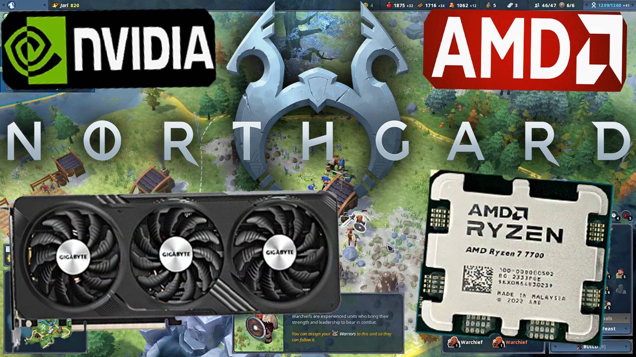 NORTHGARD - TEST AMD RYZEN 7 7700 , GIGABYTE RTX 4060 8GB | СТРАТЕГИЯ НОРТГАРД ТЕСТ МОЕГО КОМПЬЮТЕРА