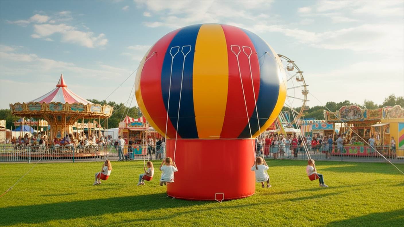 Надувные качели «Воздушный шар» | БатутМастер