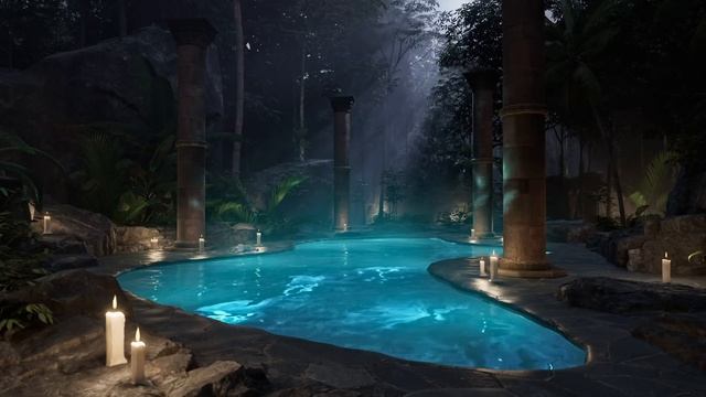 Ancient Oasis ｜ 2-Hour Relaxing Pool and Jungle Ambience