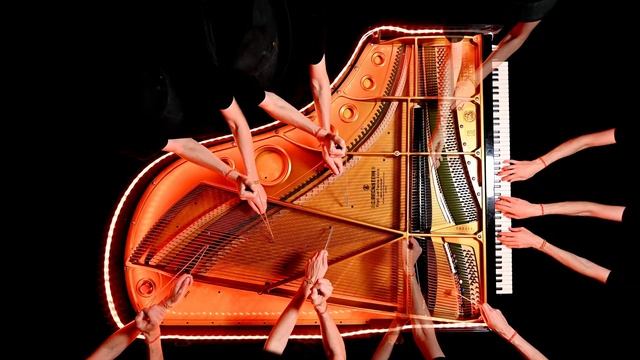 18 HANDS play OPPENHEIMER on 1 PIANO