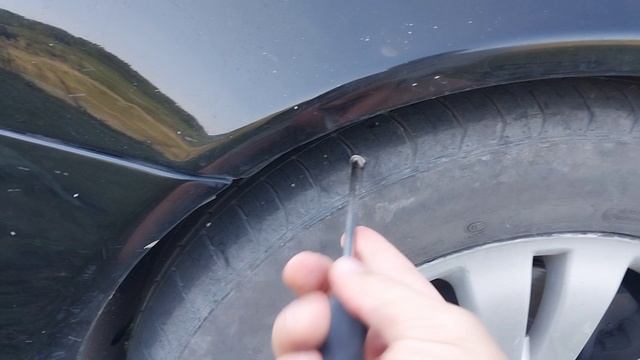 Опа, саморез в колесе!