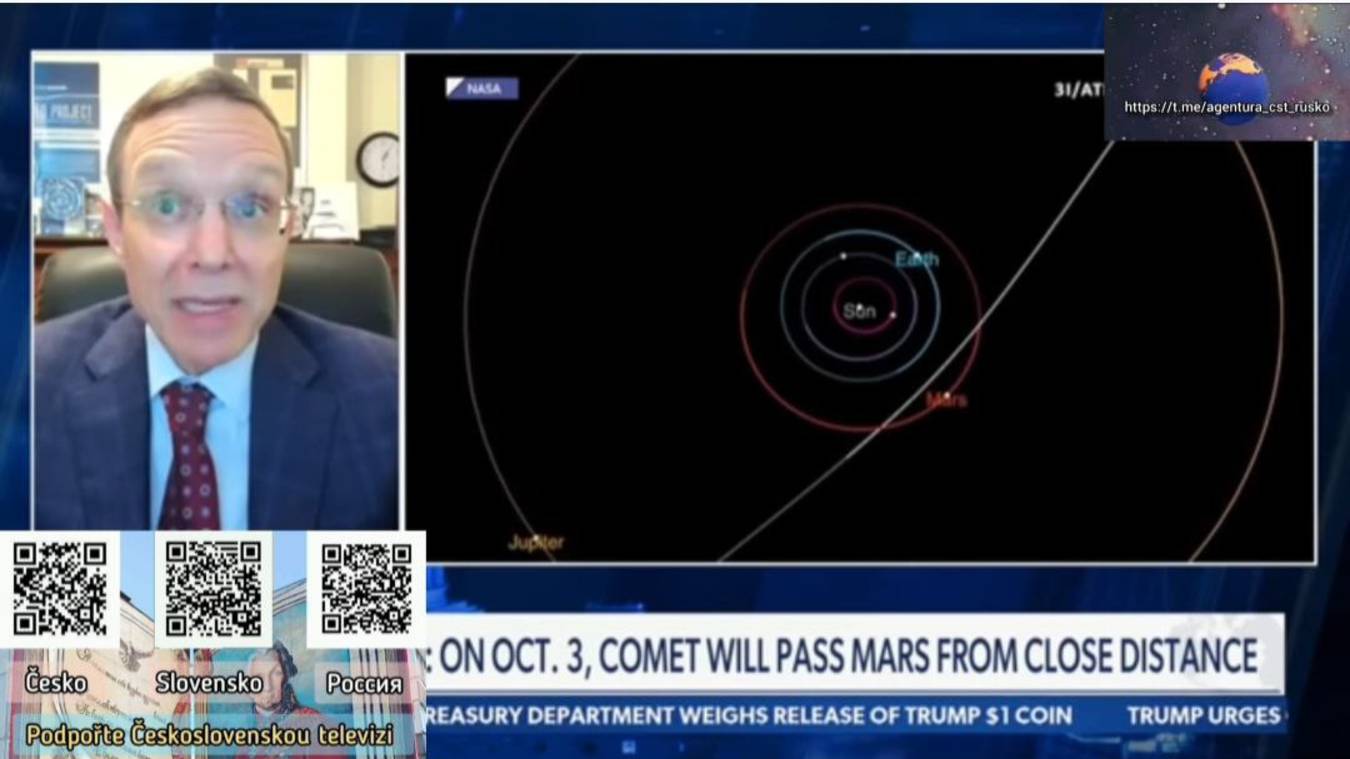 3I/Atlas пролетел 3-го октября мимо Марса