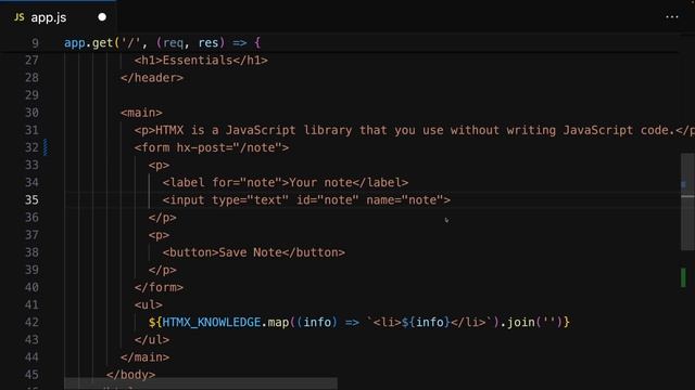 11. Submitting Data with HTMX - 378K