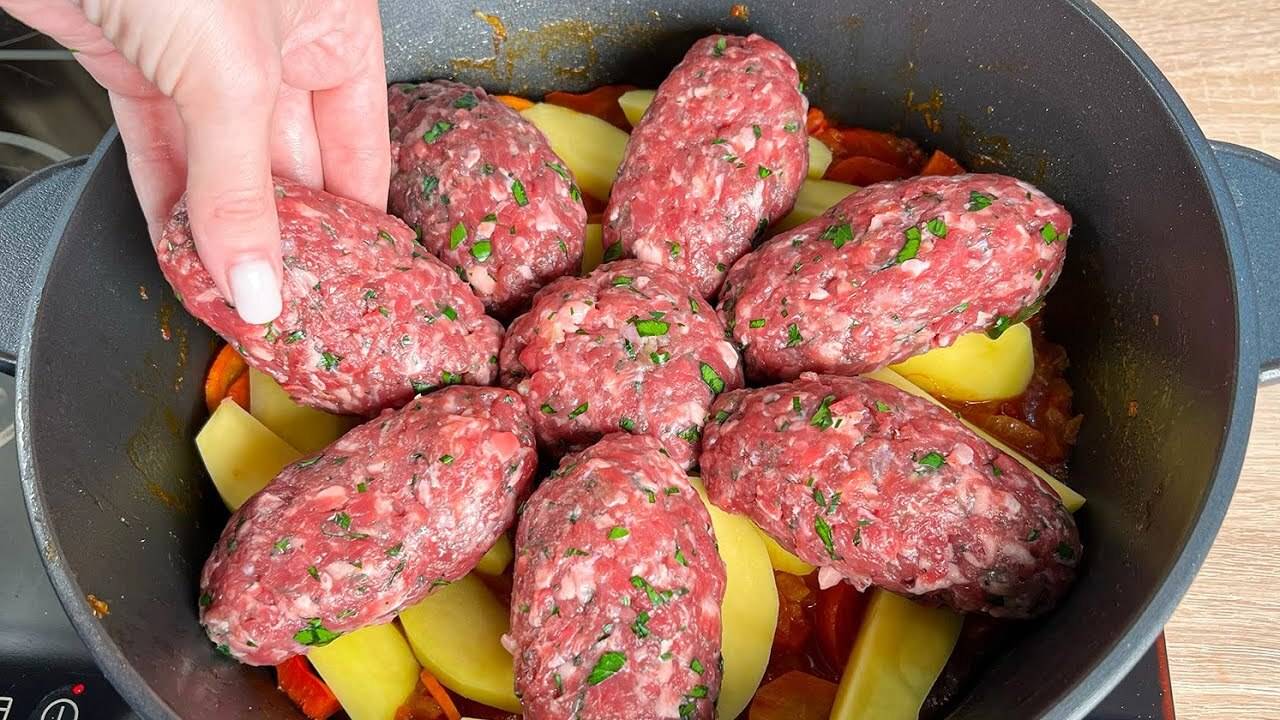Говяжьи фрикадельки с овощами "Сочные". Они такие вкусные, что я могу их есть каждый день
