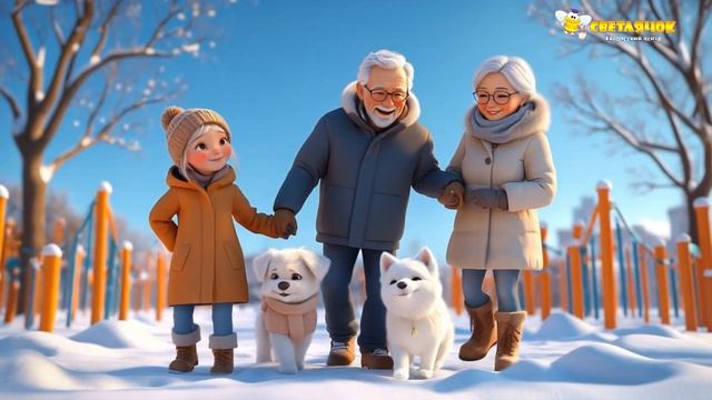 Hello,granny! Hello,grandpa!