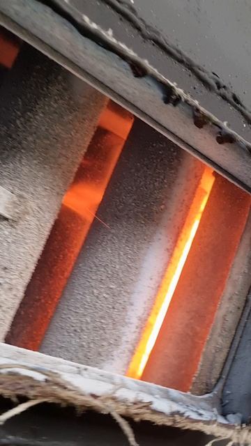 Пеллетная печь ГРВ в работе испытания