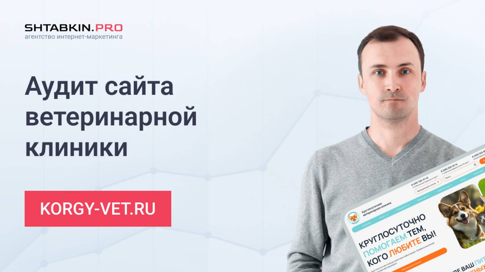 Аудит сайта ветеринарной клиники korgy-vet.ru