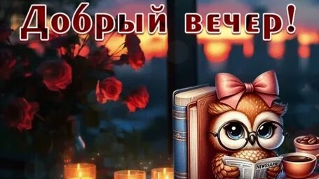 Октябрьский вечер. Музыкальная открытка пожелание.