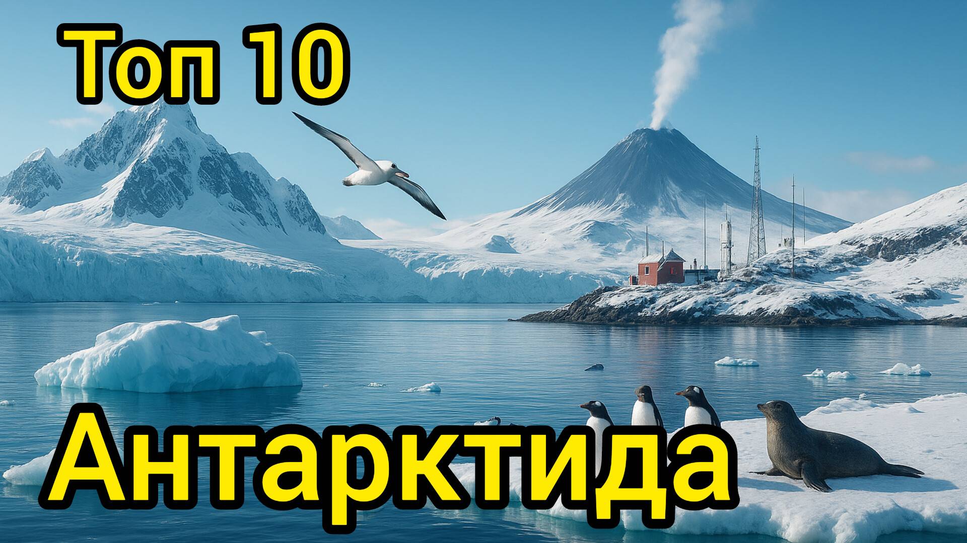 Топ 10 | АНТАРКТИДА : Удивительные места