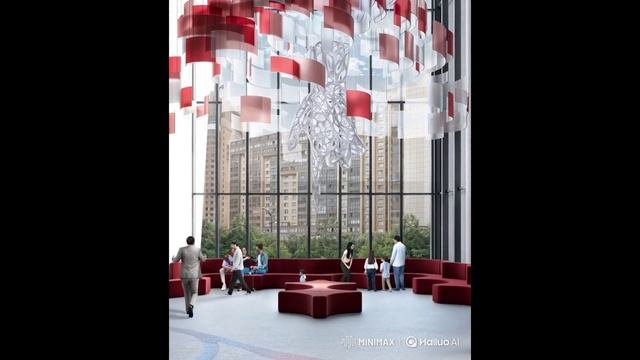 Архитектурный объект, спроектированный студенткой СПбГУПТД Эвой Лобзиневой