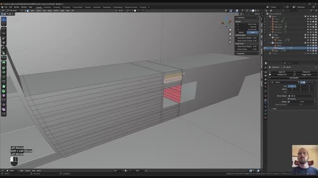 Создание модной телевизионной стенки изогнутых форм в Blender - Часть 1