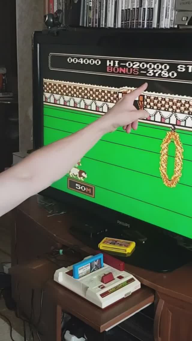 Золотые монеты в Circus Charley #dendy #денди #sega #nes #игры #retrogaming  #8bit #nintendo