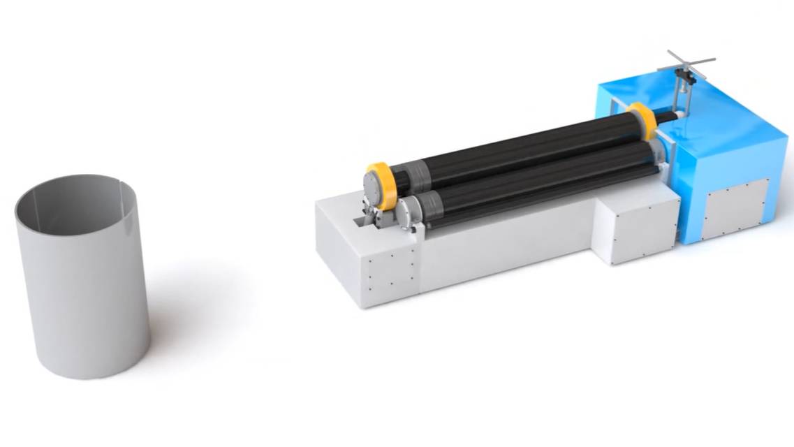 Машина трехвалковая