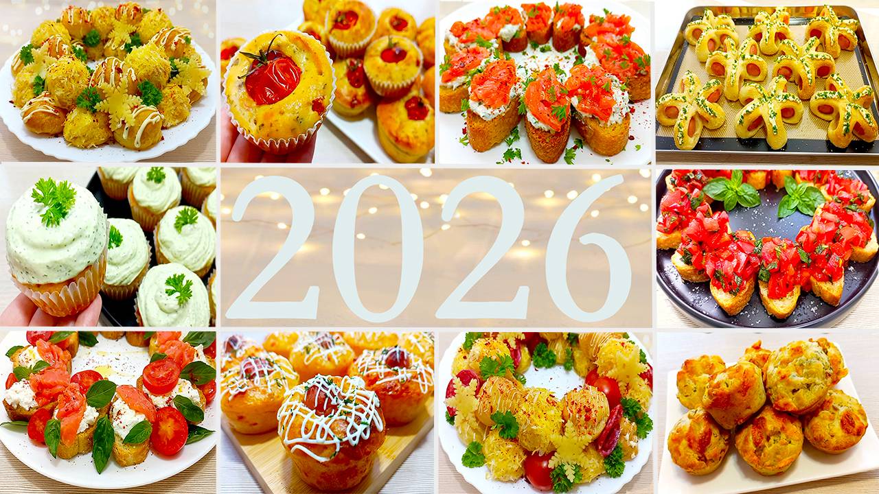 🔝10 Супер Закусок для Праздничного Стола! Легкие и Вкусные Рецепты!
