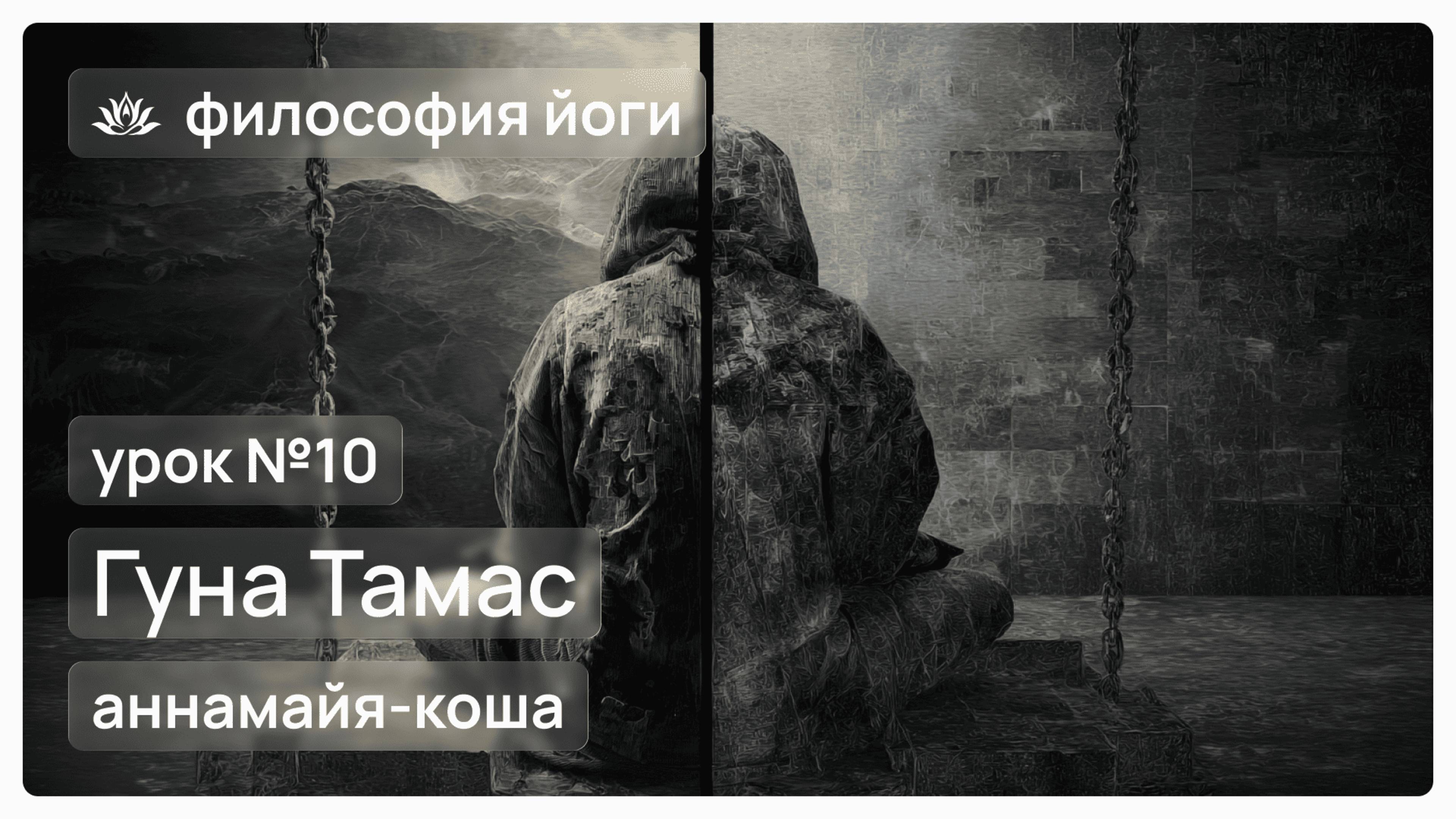 Философия йоги для начинающих. Урок №10. Гуна Тамас